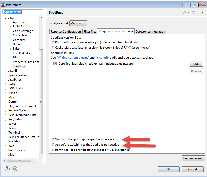 [eclipse] Spotbugs Perspective Not Opened After Analysis · Issue 544 · Spotbugs Spotbugs · Github