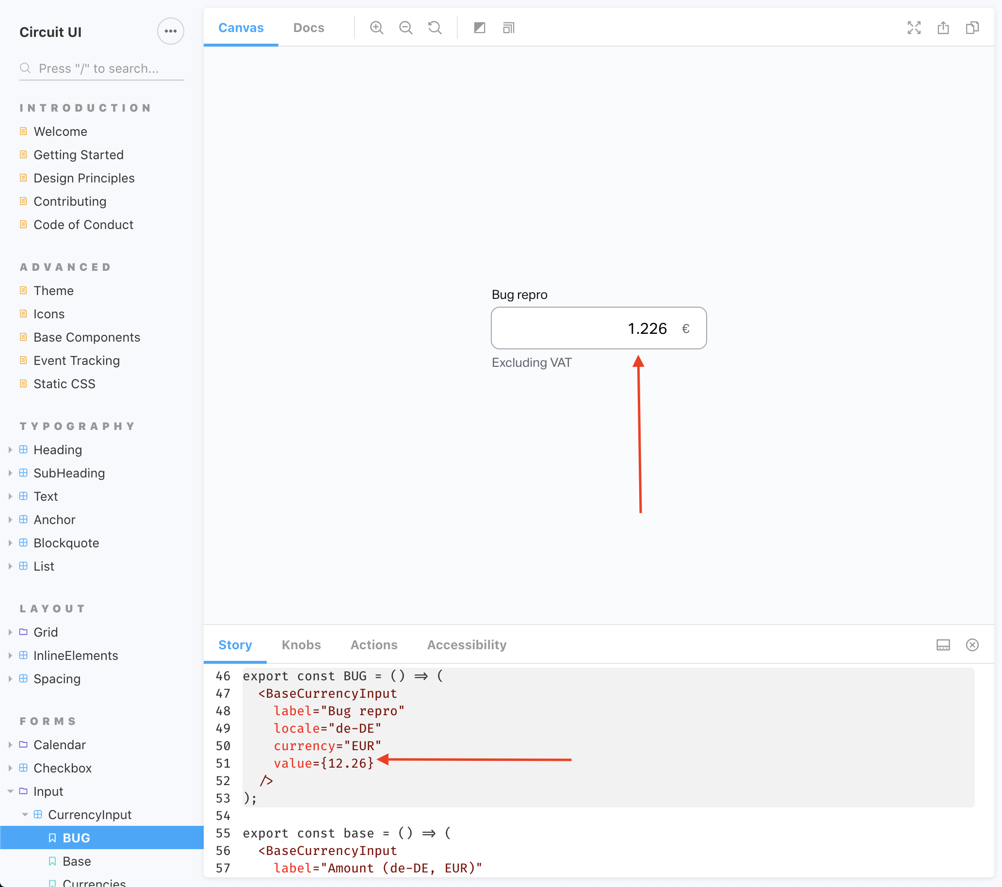 Currencyinput Doesnt Format Controlled Values Correctly · Issue 659 · Sumup Osscircuit Ui 
