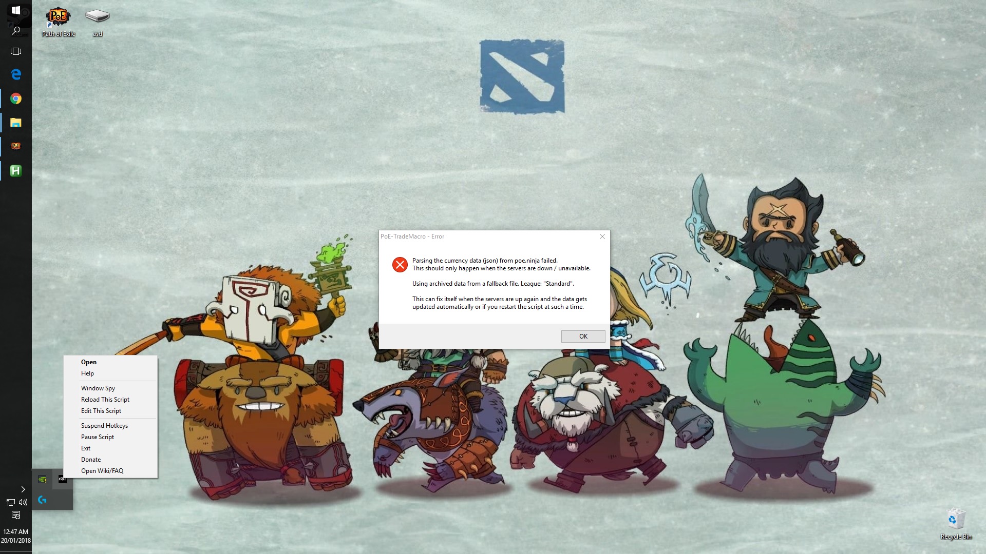 Parsing the currency data from poe.ninja failed · Issue #613 · PoE ...