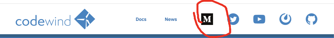 add medium link to social tab on landing page · Issue #811 · eclipse-archived/codewind · GitHub