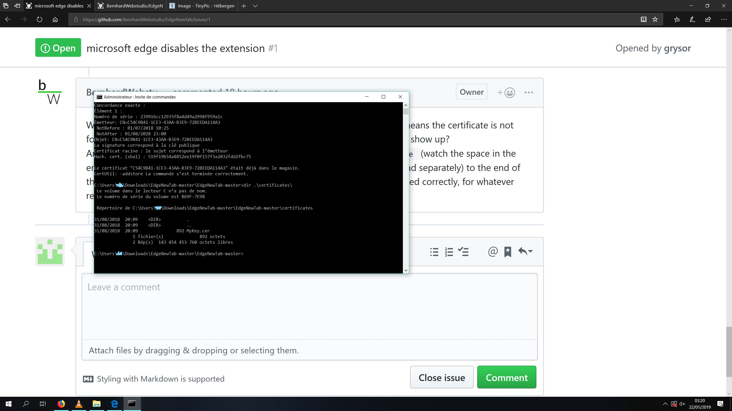 microsoft edge disables the extension · Issue #1 · BernhardWebstudio ...