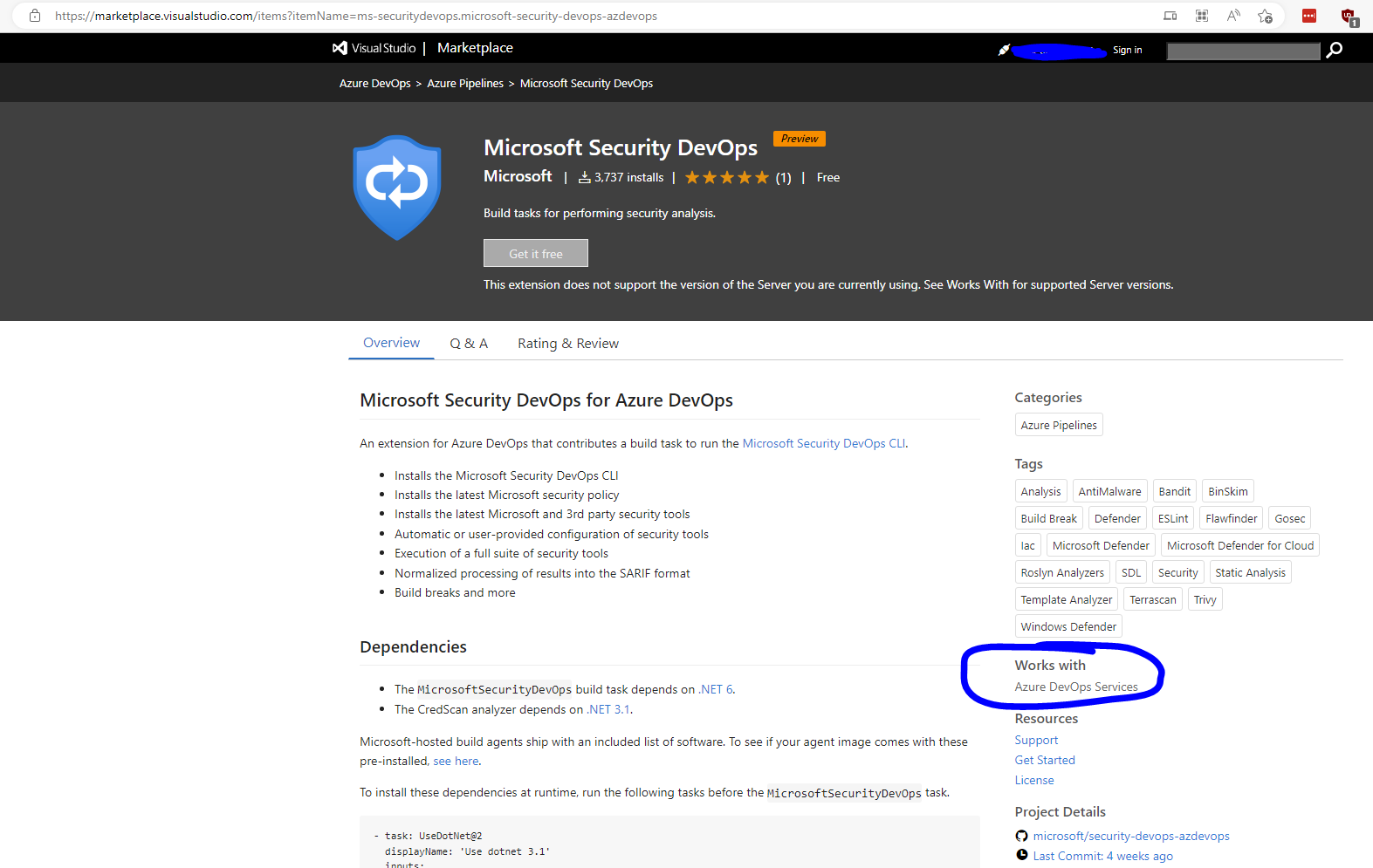 Feature Request Azure Devops Server 2022 Support · Issue 45 · Microsoftsecurity Devops 1018
