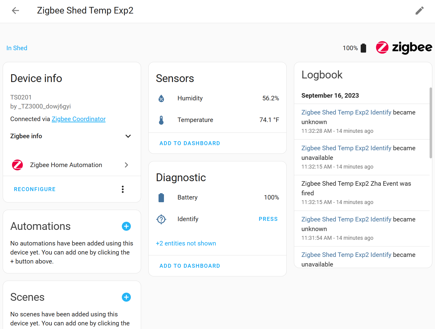 [BUG] Tuya TS0201 Temp / Humidity Sensors added but stop reporting data and go unresponsive ...