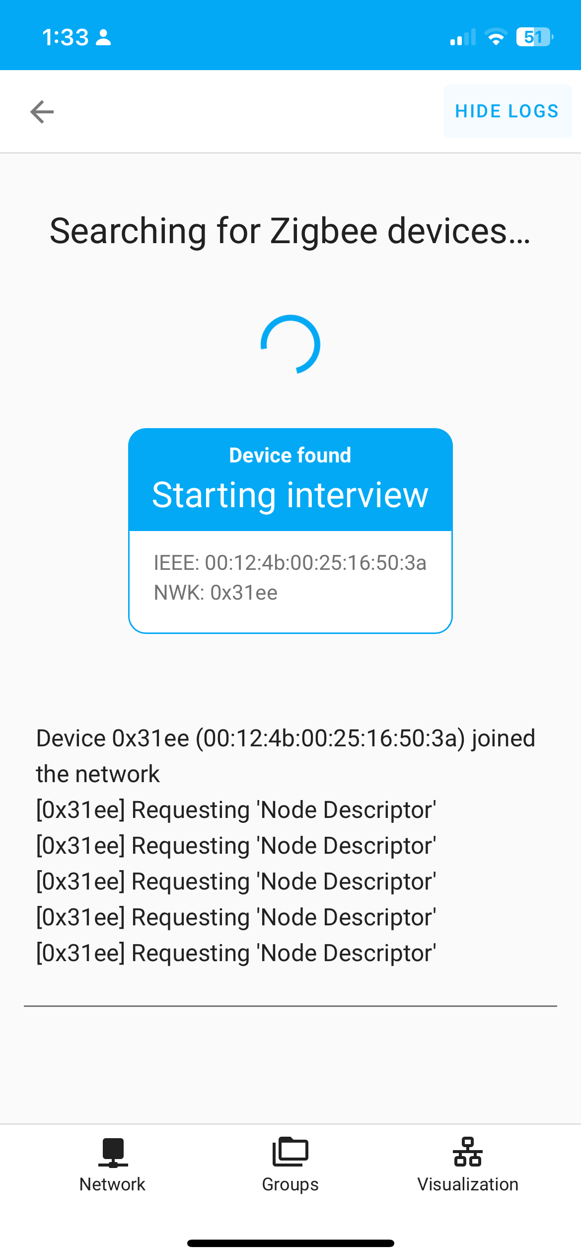 ZHA onboarding fails — stuck at “Starting Interview” · Issue #99497 · home-assistant/core · GitHub