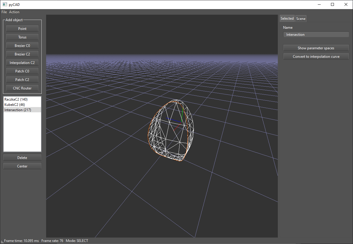 GitHub - VenMolom/GeometricModeling: Simple CAD software written with ...