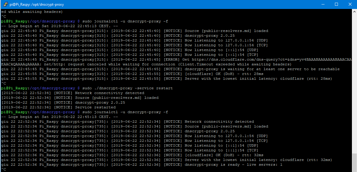 Dnscrypt Proxy V2025 Crashes With Pihole And Pizero W · Issue 859 · Dnscryptdnscrypt Proxy