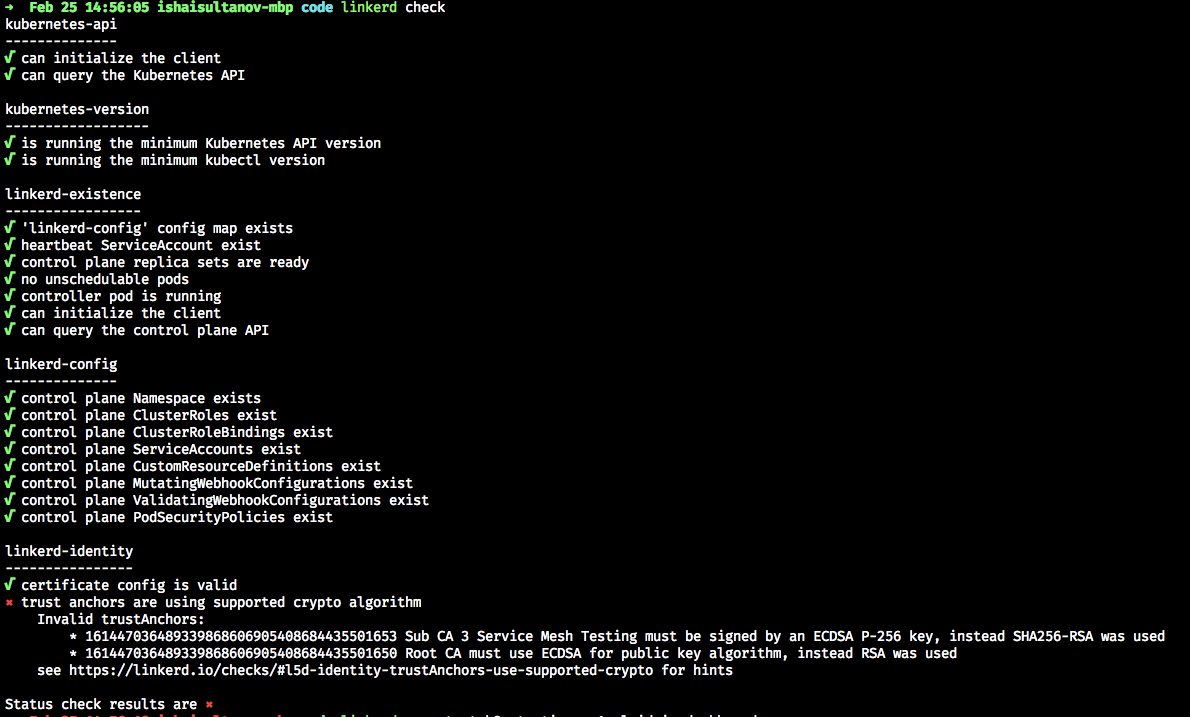 Dashboard "linkerd check" results missing identity section · Issue #5830 · linkerd/linkerd2 · GitHub
