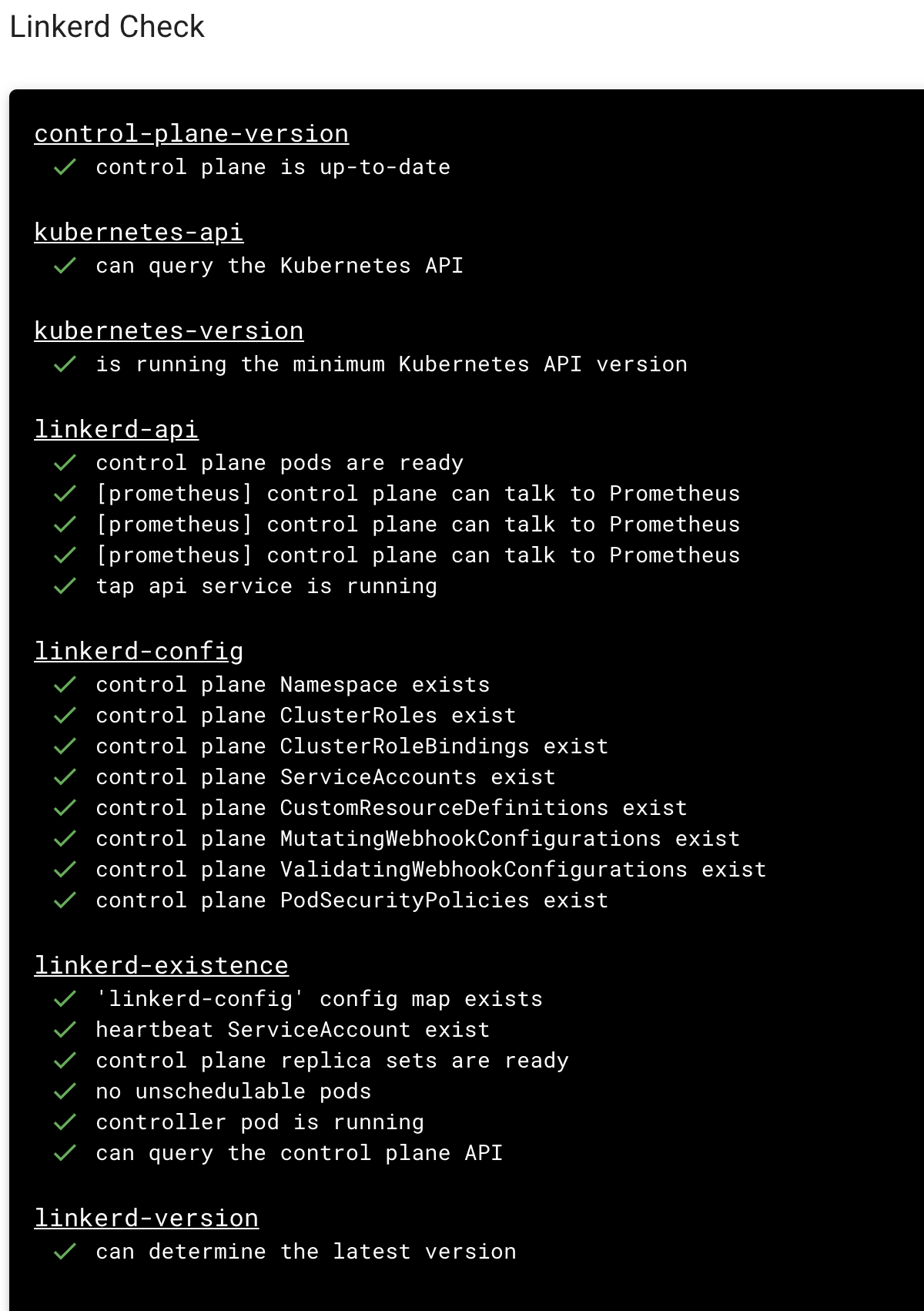 Dashboard "linkerd check" results missing identity section · Issue #5830 · linkerd/linkerd2 · GitHub