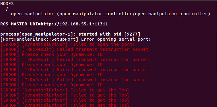 Unable To Control Open Manipulator Via Opencr · Issue 82 · Robotis Gitopenmanipulator · Github