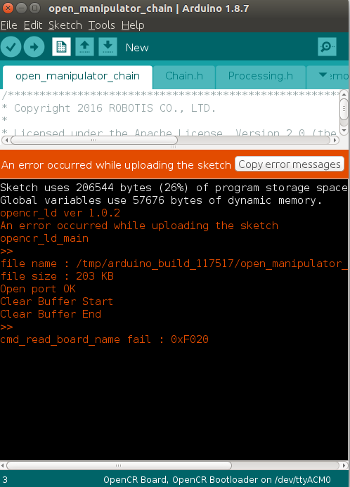 Unable To Control Open Manipulator Via Opencr · Issue 82 · Robotis Gitopenmanipulator · Github