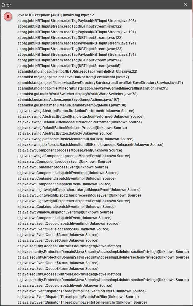 Error Selecting Profile · Issue #778 · toolbox4minecraft/amidst · GitHub