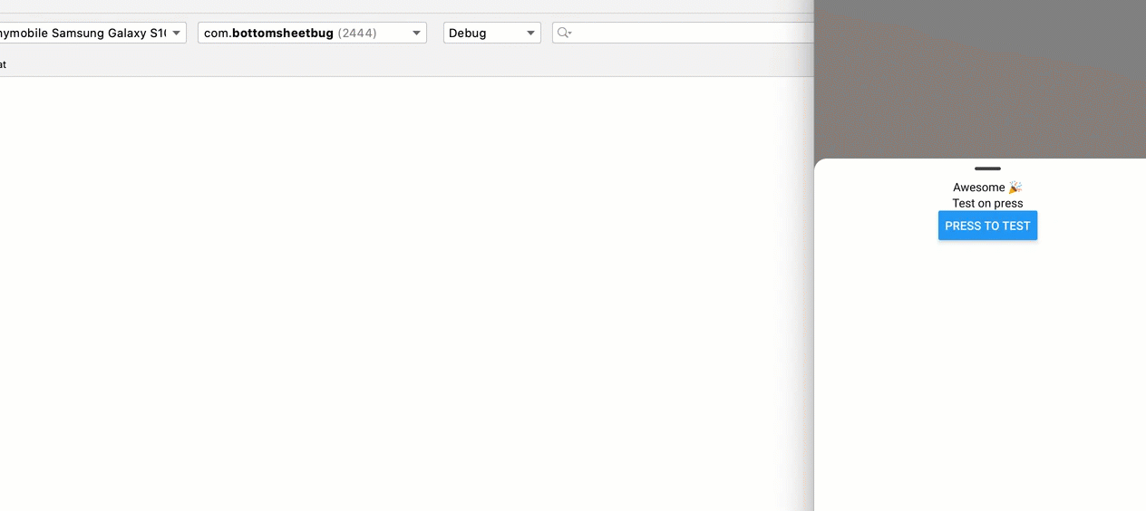 Unable to trigger any Android onPress events on snapPoints 0 · Issue ...