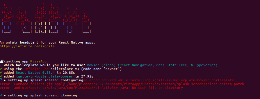 Splash screen patch not working on linux · Issue #52 · infinitered/ignite-bowser · GitHub