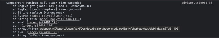 dataToDataProps 处理数据 1w 条报 RangeError: Maximum call stack size exceeded · Issue #141 · antvis ...