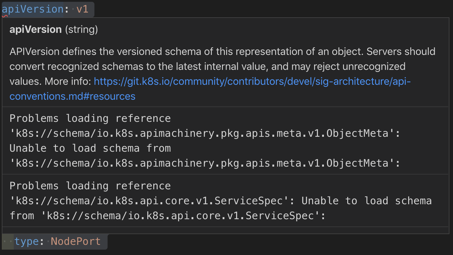 "Problem loading reference" on resources · Issue #90 · GoogleCloudPlatform/cloud-code-vscode ...