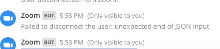 Add friendly message on disconnect if user is not currently ...