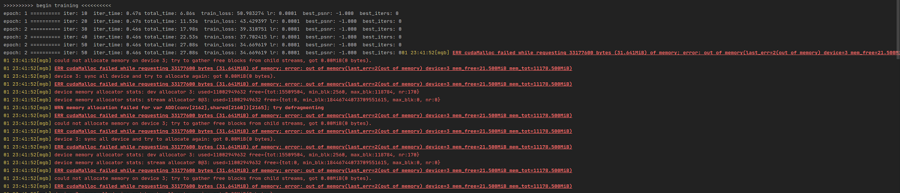 显存暴增导致oom · Issue #98 · MegEngine/MegEngine · GitHub