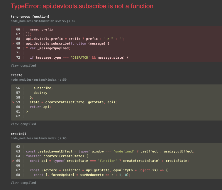 Devtools Not Working · Issue 232 · Pmndrszustand · Github 