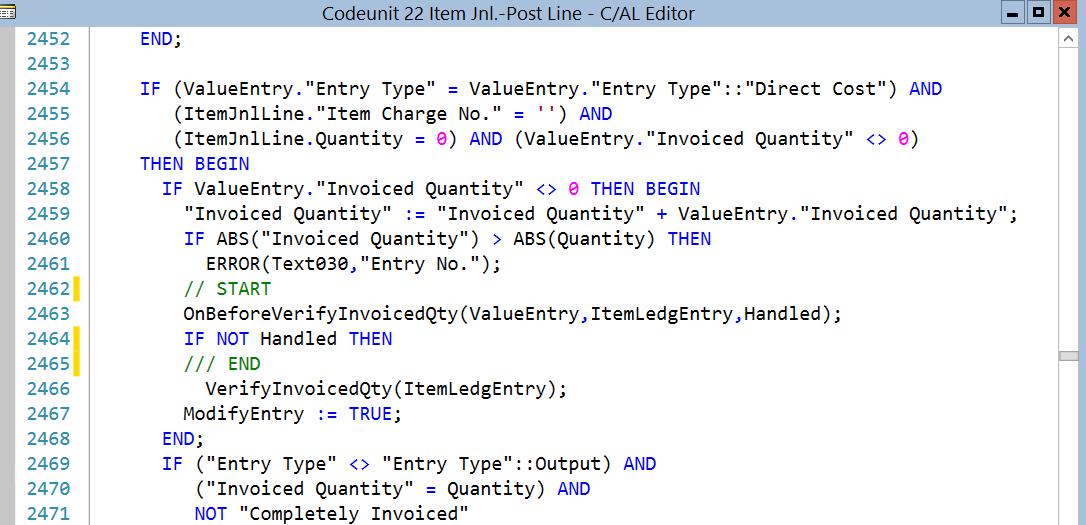 [EventRequest] CU22 - OnBeforeVerifyInvoicedQty · Issue #3537 · microsoft/ALAppExtensions · GitHub