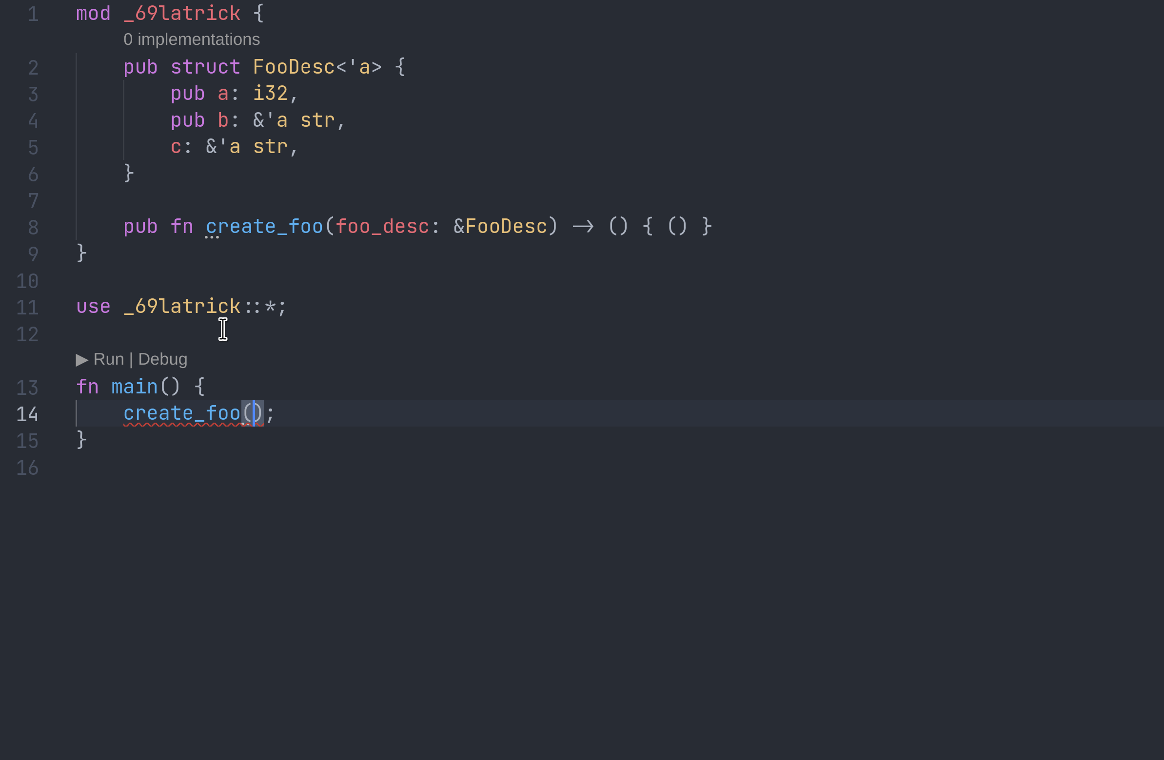 Feature Request Create A New Struct For Argument Position · Issue