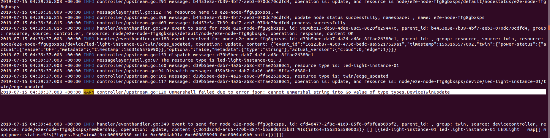 Device twin update from edge to cloud is not updated · Issue #908 · kubeedge/kubeedge · GitHub