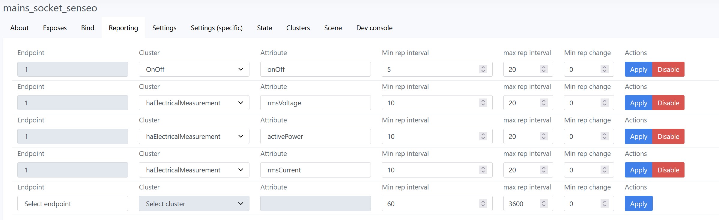 Cannot change reporting interval of Tuya TS011F mains socket switch with monitoring · Issue ...