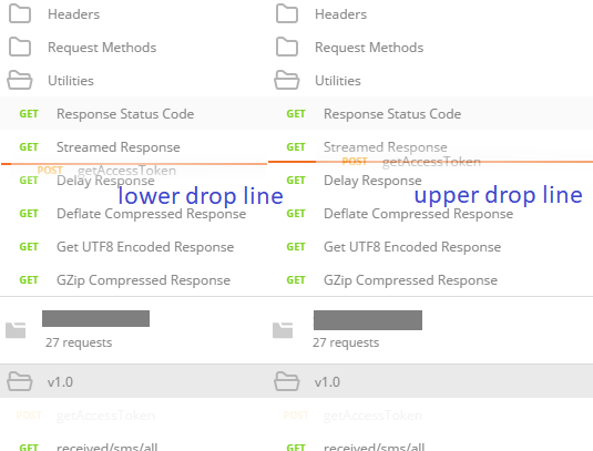 Drag and dropping inside collection folder exhibits erratic behavior · Issue #3737 · postmanlabs ...