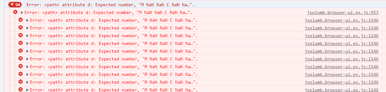 Error Attribute D Expected Number M Nan Nan C Nan Na · Issue 74 · Jsplumbcommunity