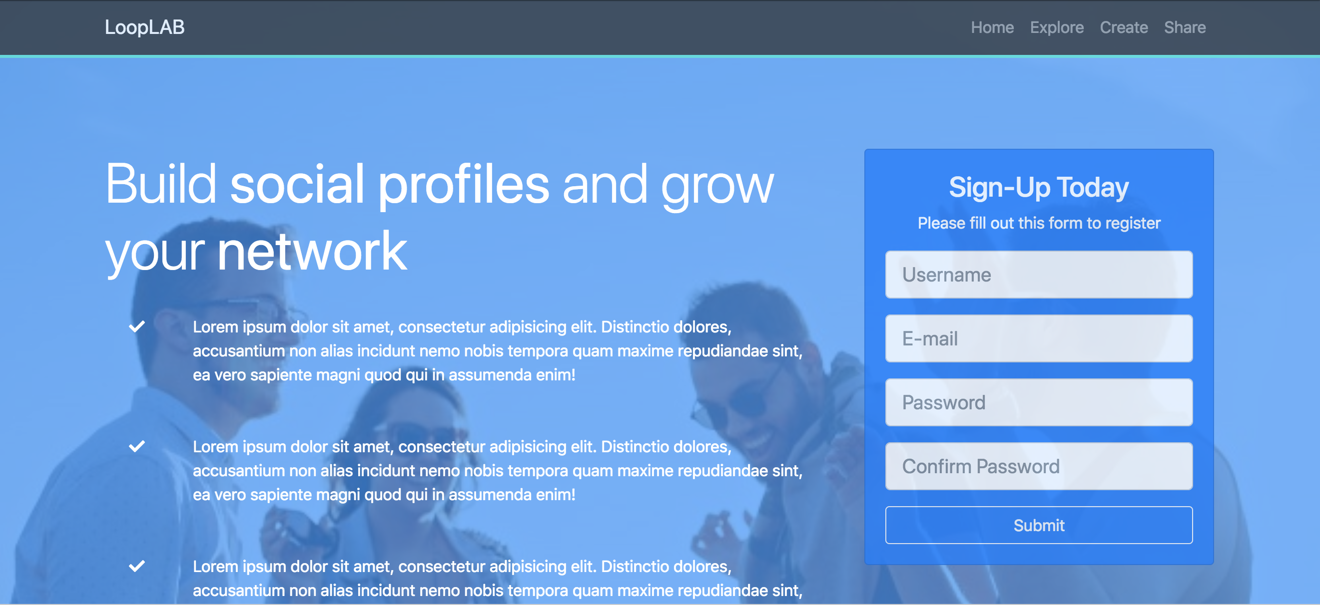 GitHub - studiofomalhaut/LoopLAB: Bootstrap 4 template