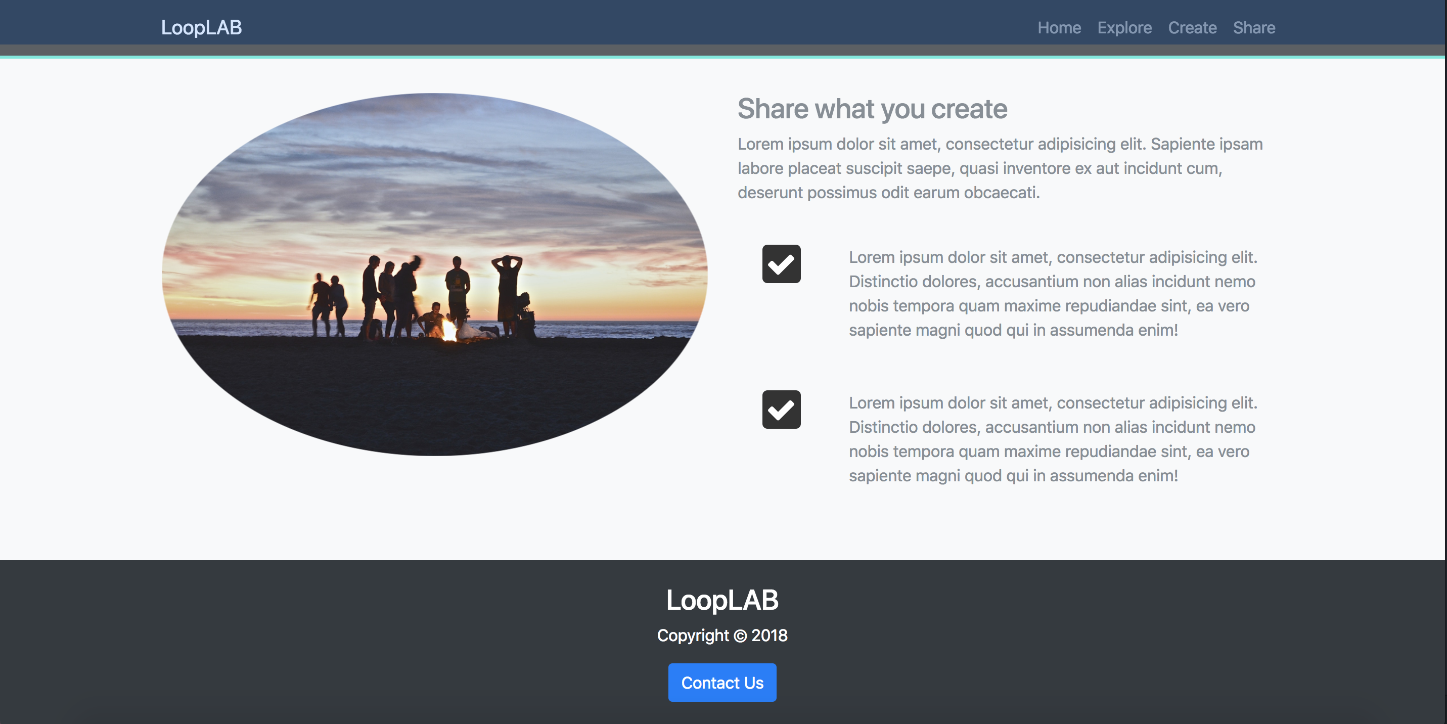 GitHub - studiofomalhaut/LoopLAB: Bootstrap 4 template