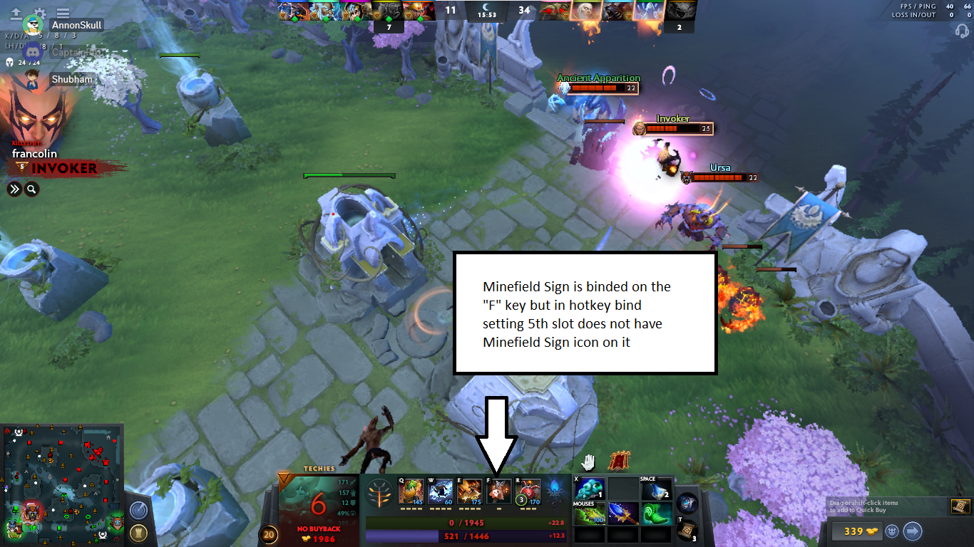 Techies Minefield Sign icon wrong placement · Issue #8739 ...