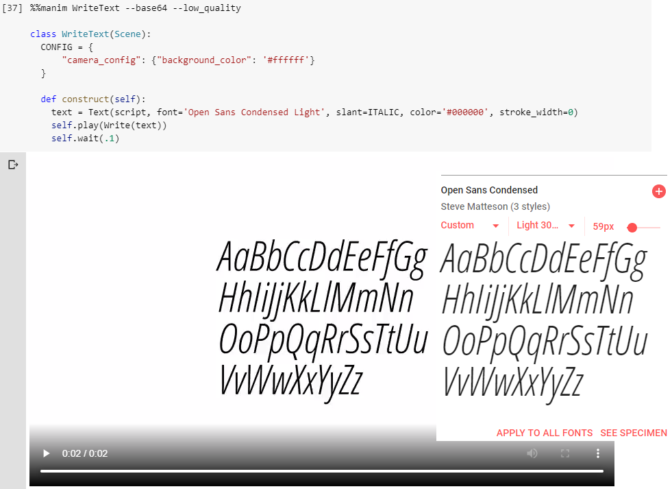 How to choose a font with Text object? · Issue #884 · 3b1b/manim · GitHub