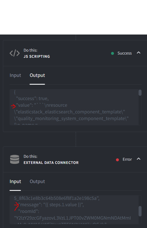 `steps.1.value` is empty even though the step shows data · Budibase budibase · Discussion #7719 ...