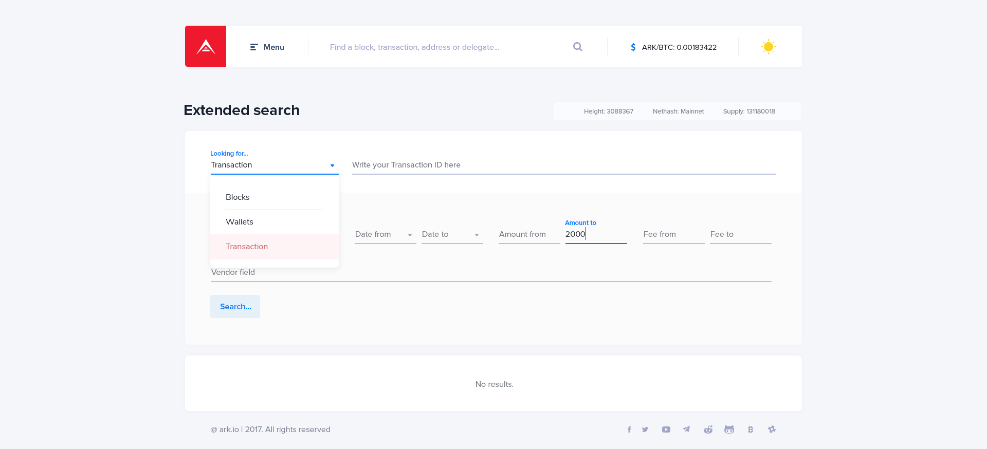 [explorer][750 USD] Advanced Search Page · Issue #8 · ArkEcosystemArchive/tier-0-program · GitHub