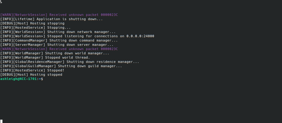 Log text is invisble in any terminal on any OS · Issue #407 · NexusForever/NexusForever · GitHub