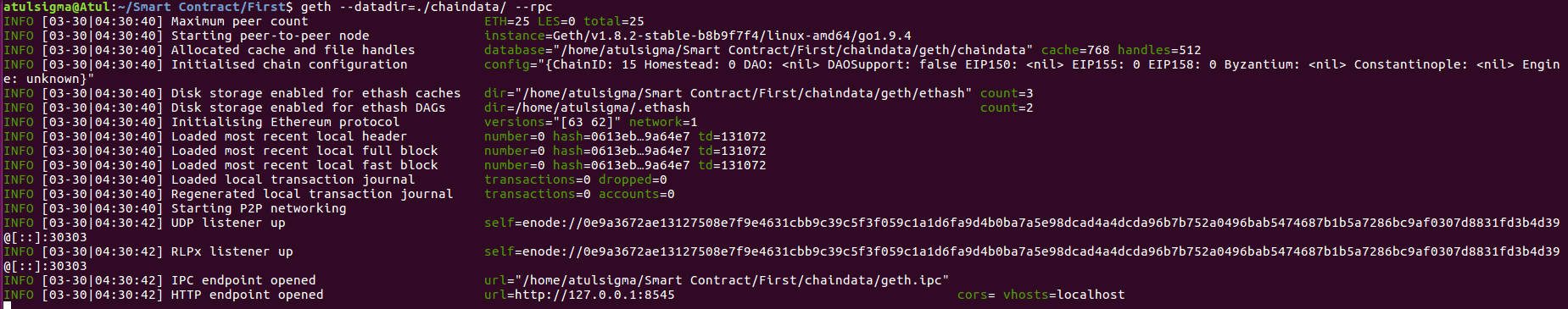 Getting error while connecting ethereumwallet to already running geth ...