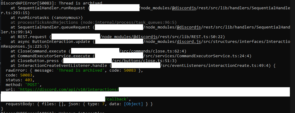 🐛 "This interaction failed" when pressing close/title buttons in archived threads · Issue #325 ...