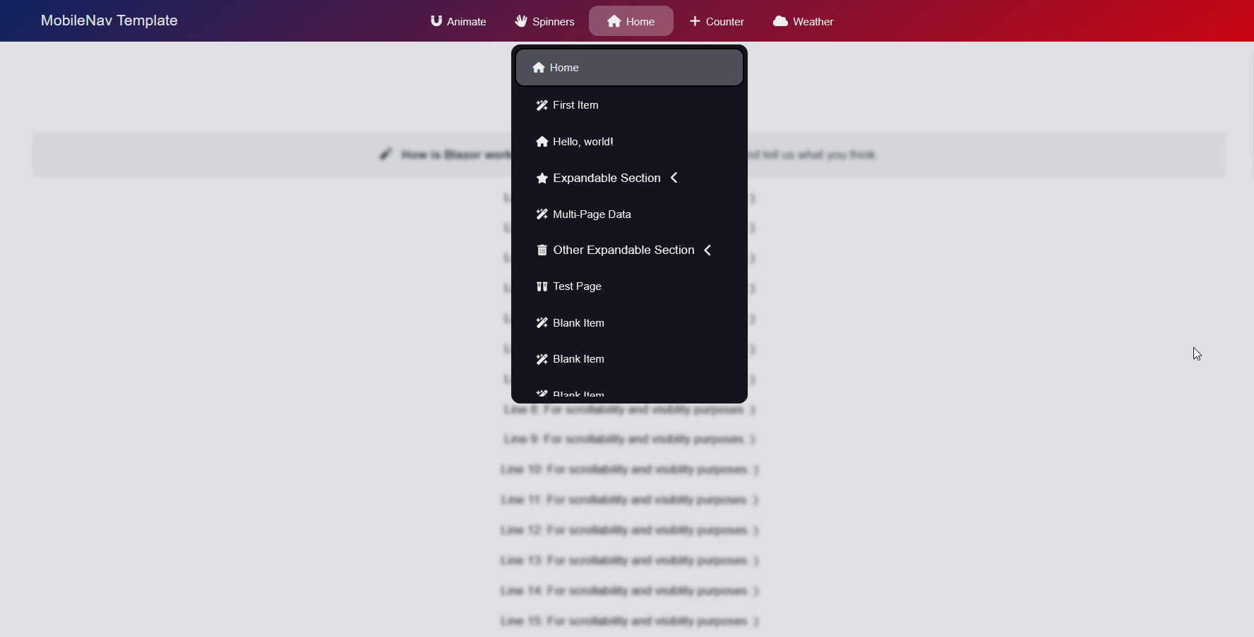GitHub - CCBrenner/MobileNavBlazorWasmTemplate