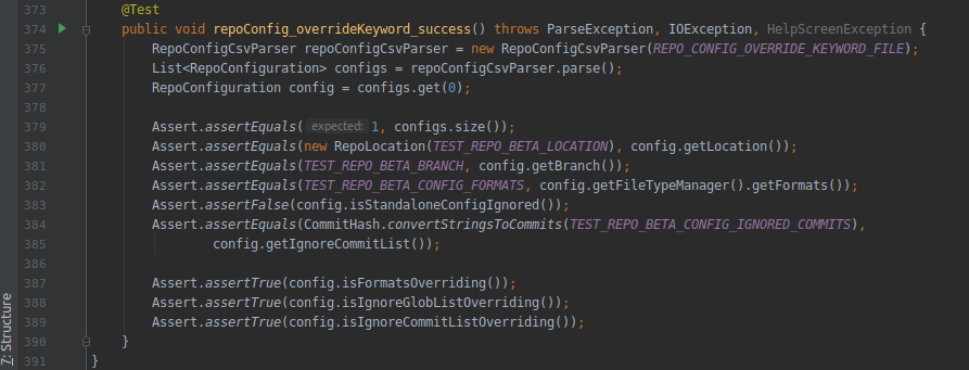 Test: use generic throw Exception in all tests · Issue #937 · reposense ...