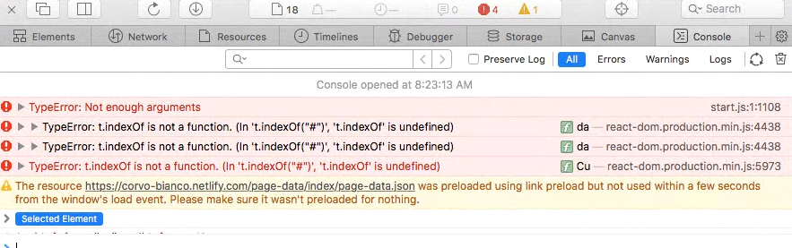 Blank Page on Safari 11 and below · Issue #16080 · gatsbyjs/gatsby · GitHub