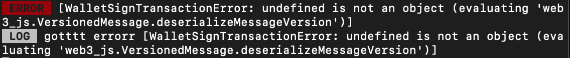 WalletSignTransactionError: undefined is not an object · Issue #703 · anza-xyz/wallet-adapter ...