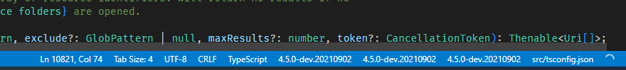 Abnorlmal Javascript Language Status Bar Item Display · Issue 135262 · Microsoft Vscode · Github