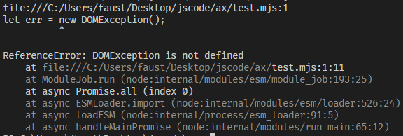 TypeError: Cannot find name DOMException · Issue #1740 · nodejs/undici · GitHub