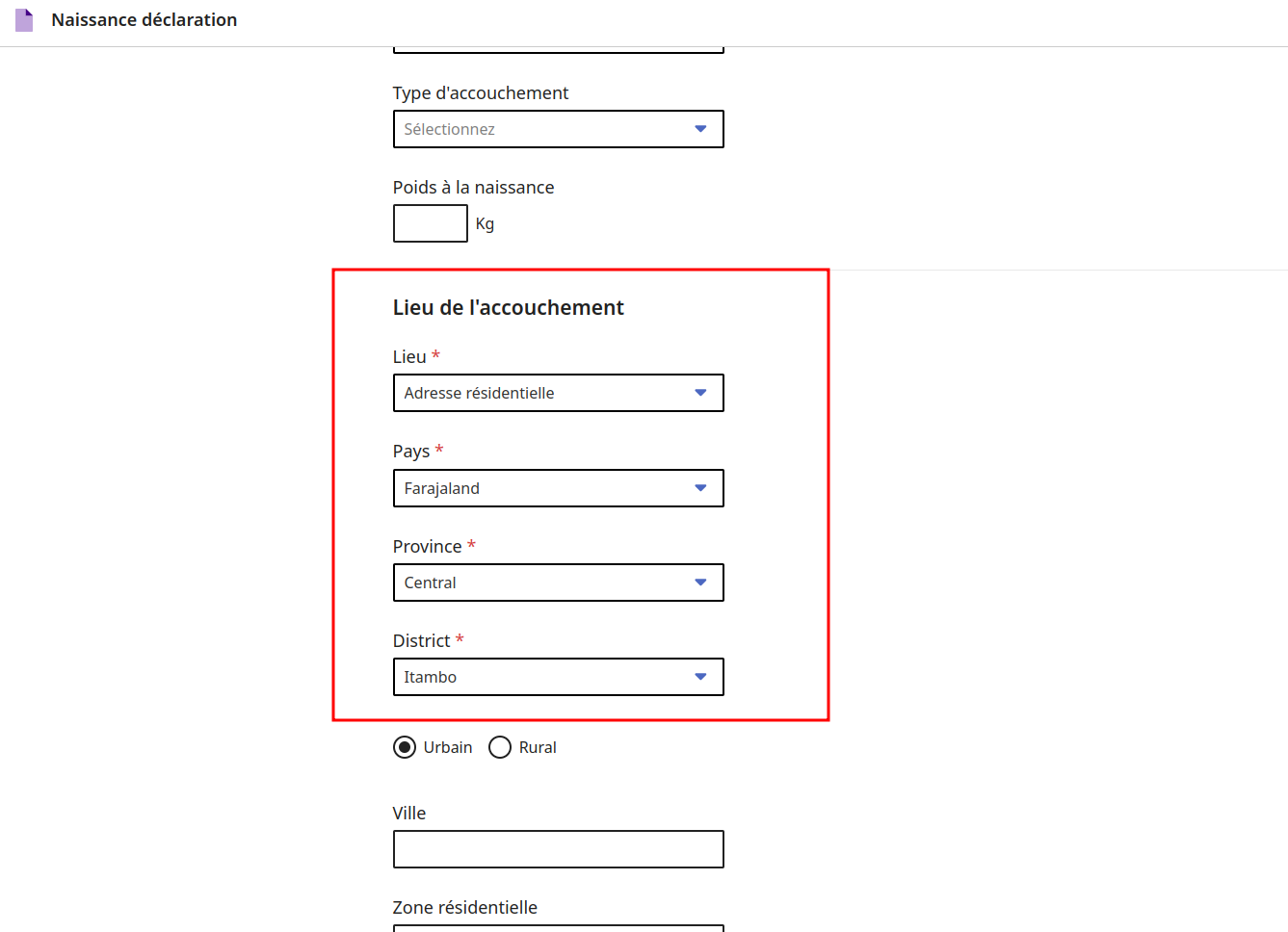 When Language Is Set To French Arabic Letters Are Coming In Province And District Dropdown