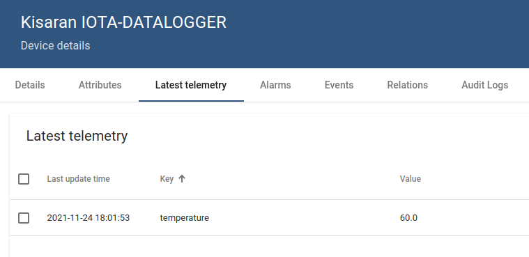 Bug Thingsboard Doesnt Show Data In The Chart Telemetry Shows Only On Latest Value Widgets