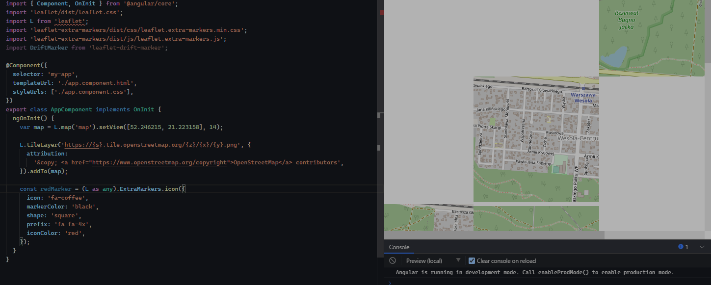 Not working in Angular · Issue #9 · hugobarragon/leaflet-drift-marker · GitHub