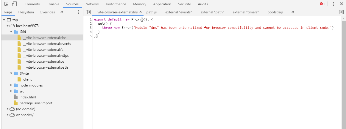 How do I get around "browser compatibility" when importing Node.js ...