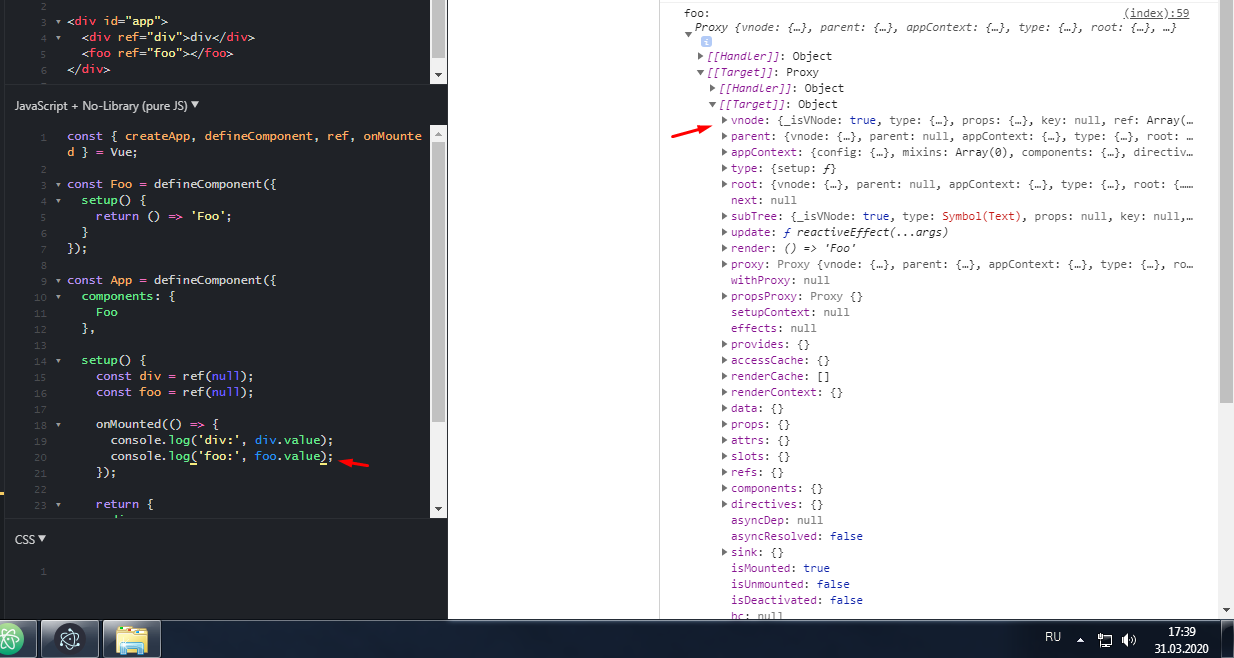 Ref In Custom Component Not Working · Issue 902 · Vuejscore · Github