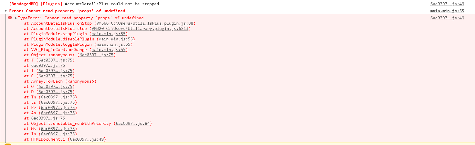 [Issue] AccountDetailsPlus is not working (with console message ...
