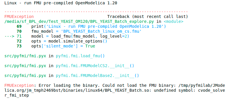 Error message for FMU generated OMEdit 1.20... when loading in PyFMI · OpenModelica OpenModelica ...